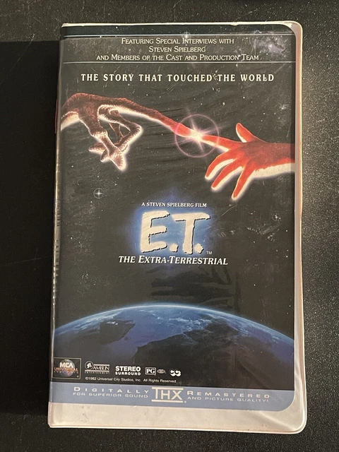 ET VHS THE Extra-Terrestrial 1996 Remastered Film E.T. Clamshell ...