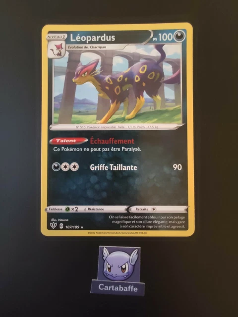 CARTE POKÉMON LÉOPARDUS 107/189 EB03 Ténèbres Embrasées EUR 1,90 ...