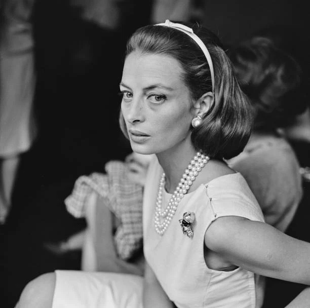 FRENCH ACTRESS CAPUCINE on Old Bond Street in London, UK 1960s OLD ...