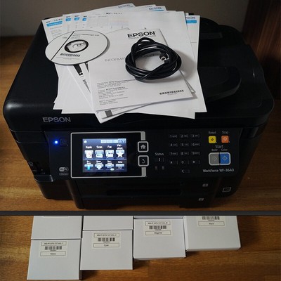 EPSON WORKFORCE WF-3640 DTWF All-in-One Inkjet Printer Scanner Fax ...