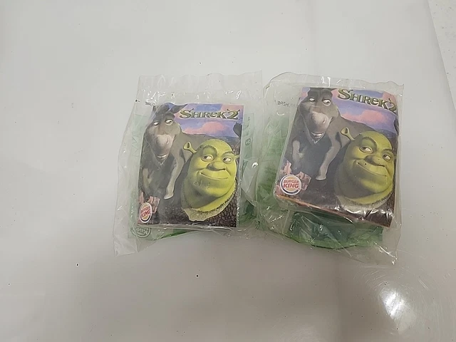 2004 BURGER KING Kids Meal Shrek 2 Mini Game Shrek & Shrek in TV Jail ...