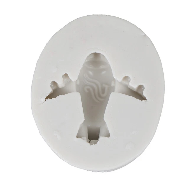 MINI AIRPLANE SHAPE Silicone Chocolate Bakeware Fondant Cake Decoration ...