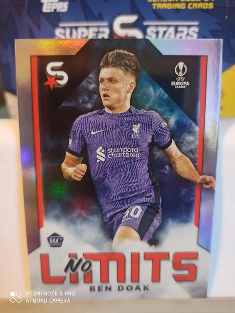TOPPS SUPER STARS 23/24 Ben Doak RC No Limits Liverpool FC #NL-10 EUR 2 ...