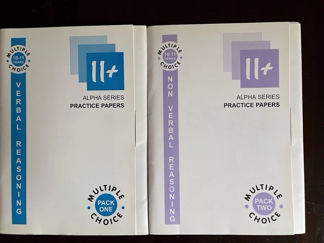 ALPHA SERIES 11+ Multiple Choice Verbal & Non-verbal Reasoning Practice Papers £5.43 - PicClick UK