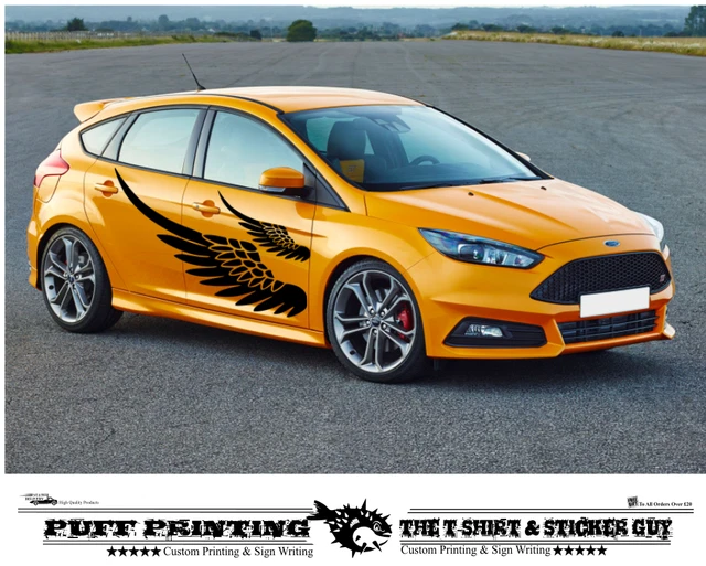 LARGE ANGEL WINGS vinyl graphics car van side stickers decals, tribal ...