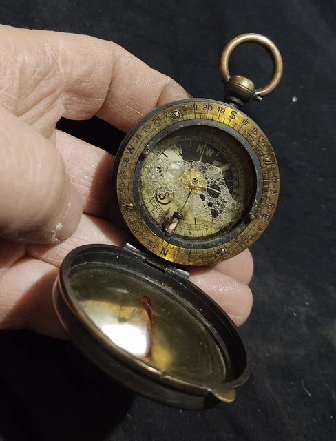 RARE WW1 MILITARY Cavalry School Brass Compass by JH Steward London £ ...