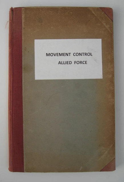 WW2 ORIGINAL BOOKLET Movement Control Allied Force Mediterranean Forces ...