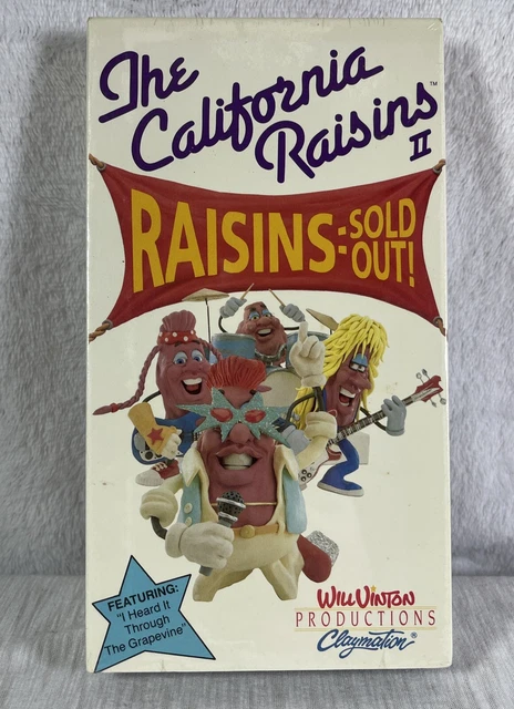 VINTAGE CALIFORNIA RAISINS 2, The - Raisins: (VHS, 1990) SEALED £12.08 ...