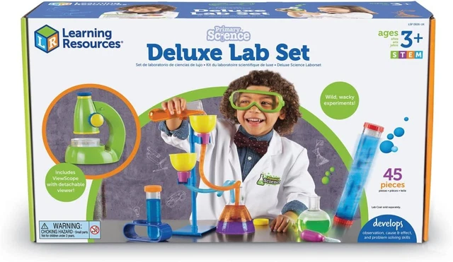 LEARNING RESOURCES PRIMARY Science Deluxe Lab Set, 20 Kids Science ...