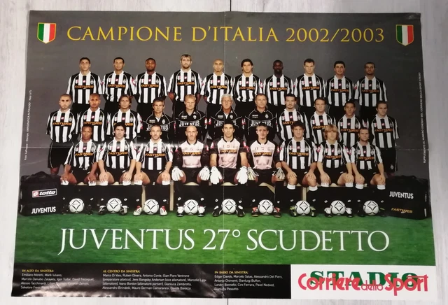 JUVENTUS - CAMPIONE D'italia 2002/2003 - Calcio - Poster - 67X48 Cm EUR ...