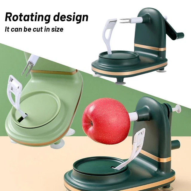 HAND-CRANKED APPLE PEELER & Slicer - Fruit Processing Cutter Machine ...