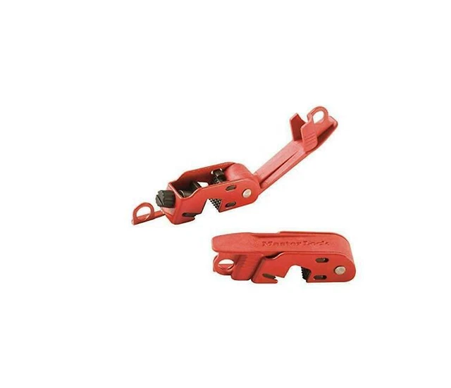 MASTER LOCK 493B Lockout Tagout Circuit Breaker Clamp-On, Standard ...