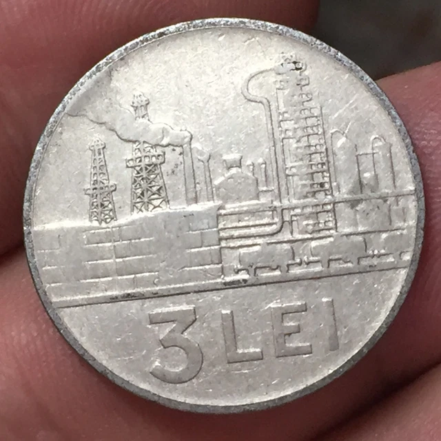 MONETA NUMISMATICA COIN 3 LEI Republica Socialista Romania 1963 EUR 0 ...