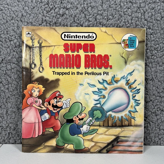 VINTAGE 1989 SUPER Mario Bros Book: Trapped in the Perilous Pit ...