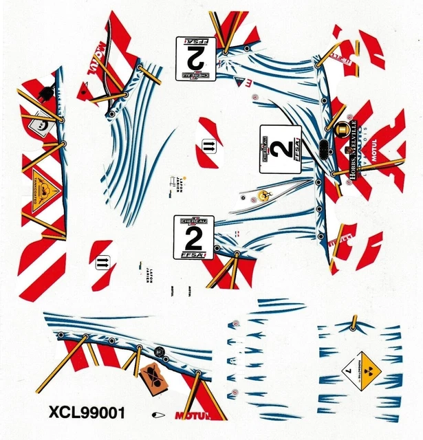 DECALCOMANIE CAMPIONE FRANCESE GT 1/43 - Porsche GT2 ""Sonauto"" #2 ...