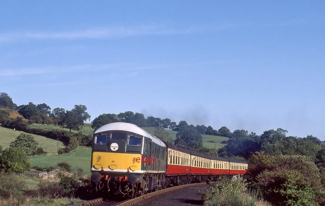 ORIGINAL 35MM SLIDE BR Class 24 no.D5032 on the NYMR +rights for use £3 ...