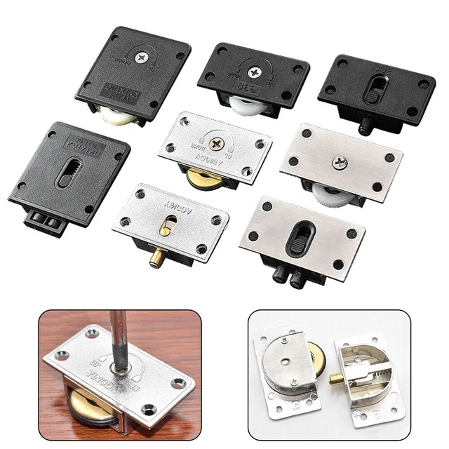 GARDE-ROBE POULIES PULLEY Calme Porte Coulissante Roue Acier Inoxydable ...