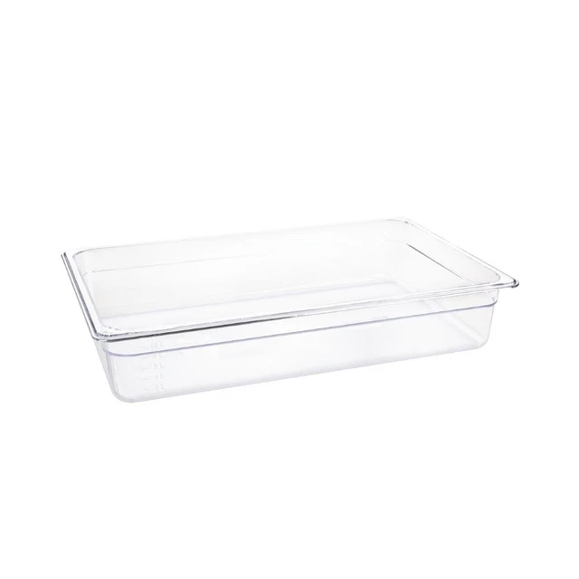 VOGUE POLYCARBONATE 1/1 Gastronorm Container 100mm Clear - U225 £27.52 ...