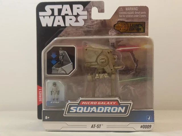 STAR WARS MICRO Galaxy Squadron AT-ST Pilot Neuf Hoth Disney Bizak EUR ...