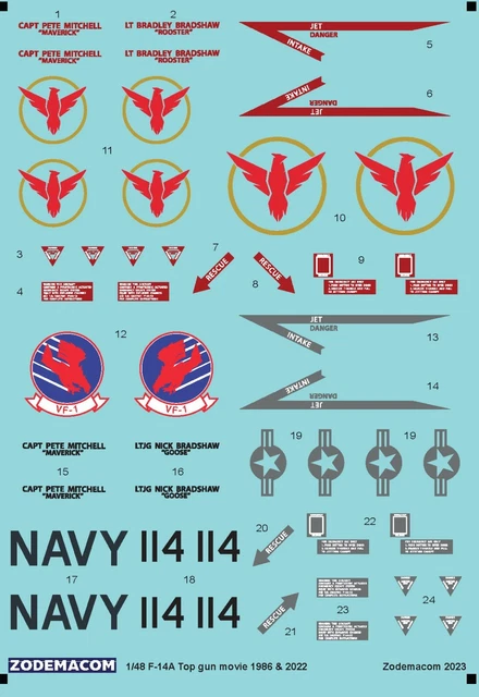 REVELL 1/48 &TOP Gun: Maverick" Grumman F-14A Tomcat NEW IN BOX £45.00 ...