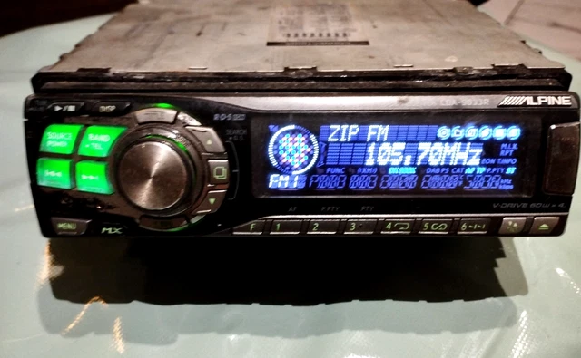 ALPINE CDA-9833R CAR stereo radio Cd player 4 x 60 Watts Retro - Fully ...