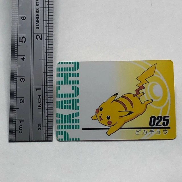MINI CARTE PIKACHU Pokemon version animation Nintendo du Japon japonais ...