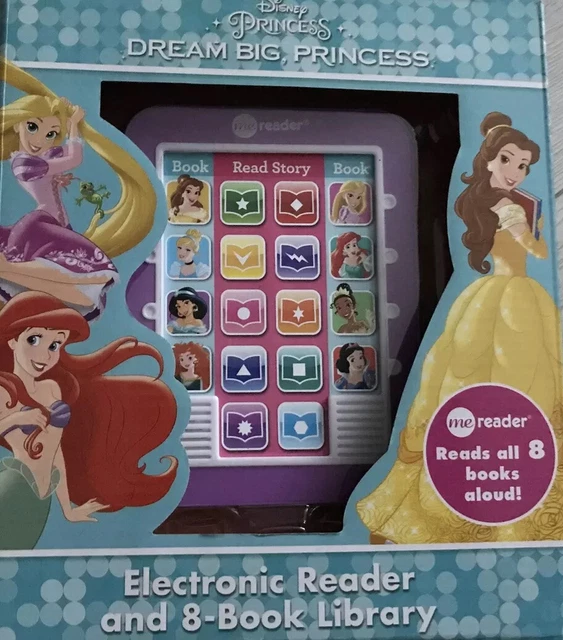 DISNEY PRINCESS DREAM Big Princess Me Reader and 8 Book Library Ariel ...