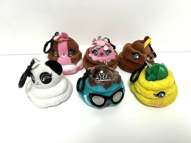 MGA POOPSIE SLIME Surprise Soft Plush Toy Bundle X6 Keyring Plush Toys ...