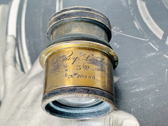 WRAY LONDON 3& (76mm) F3 Cinematograph Camera / Projector Petzval Brass ...