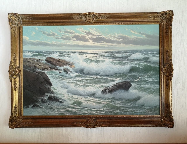 ORIG. GEMÄLDE WALTER Dettmann, Öl auf Leinwand, Größe 105 x 75 cm EUR 690,00 - PicClick DE