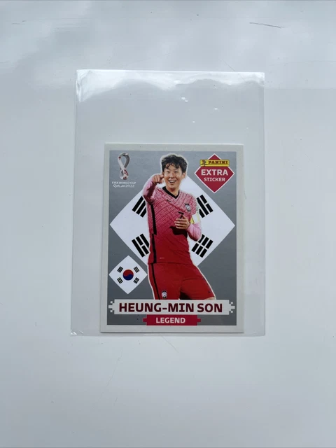 PANINI QATAR 2022 Extra Sticker Heung-Min Son Legend Silver Football ...