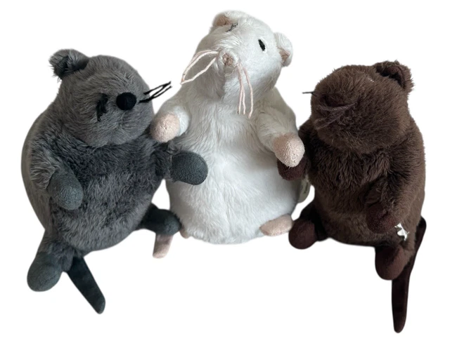 IKEA GOSIG MUS Mouse Mice Plush Soft Toy Bundle Of 3 Rare Brown White ...
