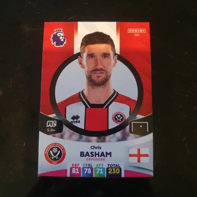 CARTA COLLEZIONABILE ADRENALYN XL 2024 calcio "CHRIS BASHAM" #301 ...