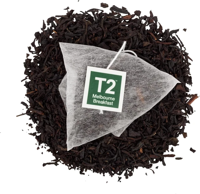 MELBOURNE BREAKFAST BLACK Tea Bags in Resealable Foil Refill Bag, 60 ...