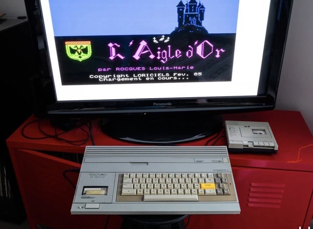 TO7/70 THOMSON VINTAGE Boîte Fonctionnel Retrogaming Oldies Ordinateur ...