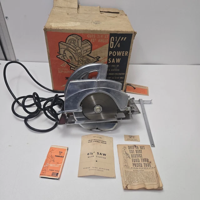 VINTAGE MCGRAW-EDISON POWERHOUSE 6 1/4" Circular Saw Model No. 73102 ...