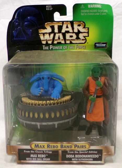 HASBRO STAR WARS Power Of The Force Max Rebo & Doda Bonoawieedo 3.75 ...