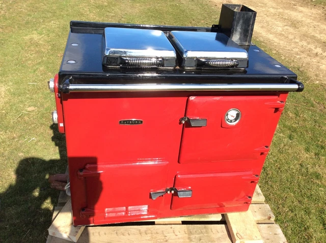 RAYBURN 380G RANGE Gas Cooker and Central Heating Range Claret £250.00 ...