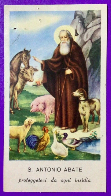 SANTINO HOLY CARD, Sant’antonio Abate -Rif. 7229 EUR 9,99 - PicClick FR