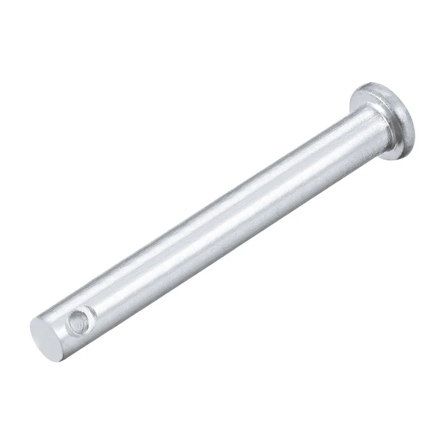 SINGLE HOLE CLEVIS Pins 6mm X 60mm Flat Head Zinc-Plating Solid Steel ...
