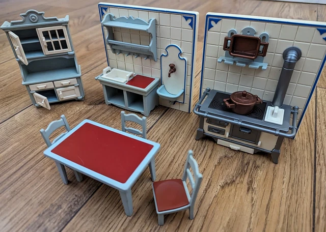 VINTAGE VICTORIAN DOLLS House Kitchen Set 90s £20.00 - PicClick UK