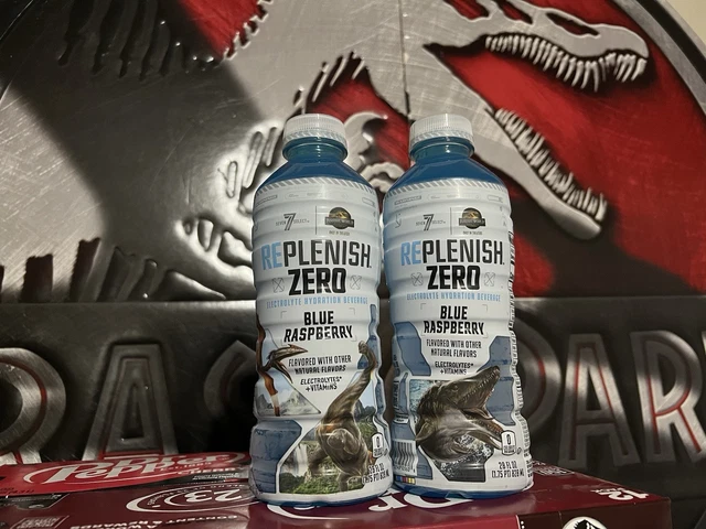 JURASSIC WORLD REBIRTH 7 Eleven Replenish Zero Blue Raspberry Drink SET ...