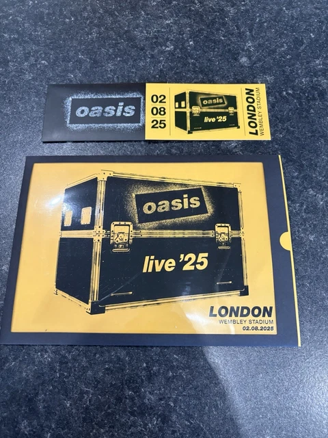 OASIS LIVE 25 VIP Limited Edition Print & Ticket £10.79 - PicClick UK