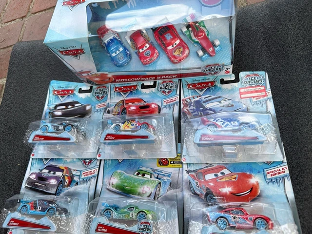 DISNEY/PIXAR CARS ICE Racers 1:55 Mattel LOT, new in box. 6 racers + 4 ...
