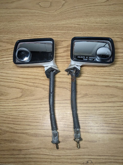 VOLKSWAGEN VW MK1 JETTA GLI Rabbit GTI “Cabby” OEM White Side Mirrors ...