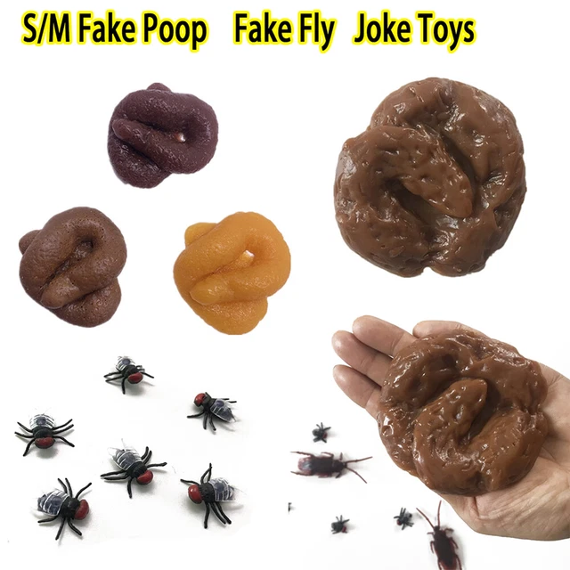 HUND POO GUMMI Realistisch Gefälschter Abfall Streich Poop Witz Spaß ...