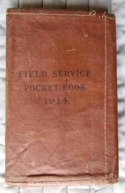 V/RARE NAMED WW1 Military Officer’s ‘Field Service Pocket Book 1914’ £ ...