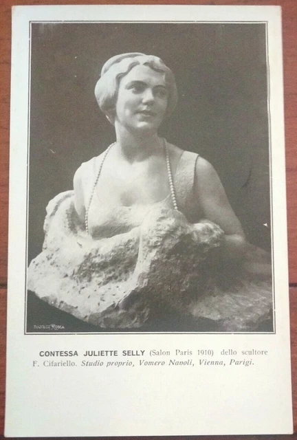 CARTOLINA CONTESSA JULIETTE Selly Scultore Filippo Cifariello Molfetta ...