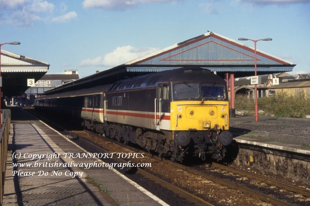 DIESEL RAILWAY PHOTO CLASS 47 No 47822 Newton Abbot 9.10 Liverpool Plym ...