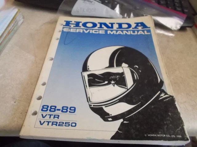 OEM HONDA SERVICE Manual 1988-1989 VTR250 61KV001 £15.72 - PicClick UK